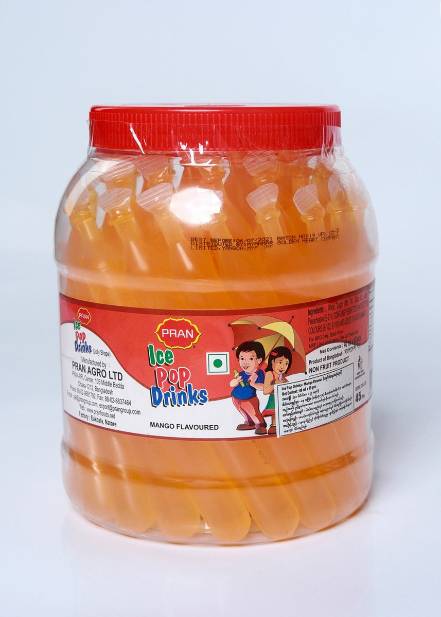 Pran-PRAN ICE POP DRINKS MANGO FLAVOURED LOLLY SHAPE) 40ML – GoodZay