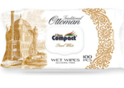 Ultra Compact Wet Wipes 100Pcs (Pearl White) – GoodZay