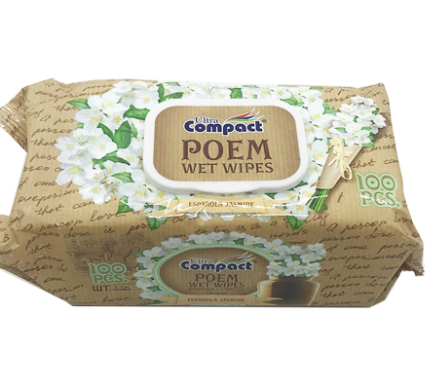 Ultra Compact Wet Wipes 100Pcs (Poem) – GoodZay