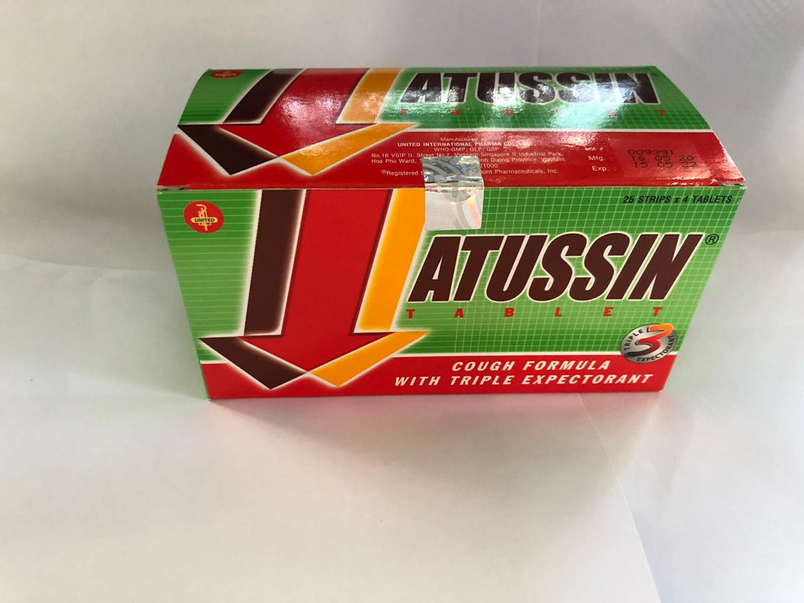 Atussin Tab (25 strips X 4 tablets) – GoodZay