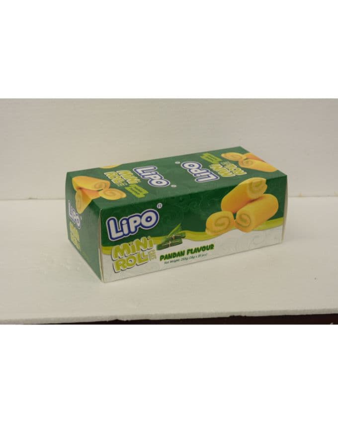 Lipo Pandan Flavor Cake Mini Roll 288g(16Packs) – GoodZay