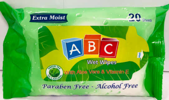 Abc Wet Wipes W/Aloe Vera & Vitamine 20Sheets – GoodZay