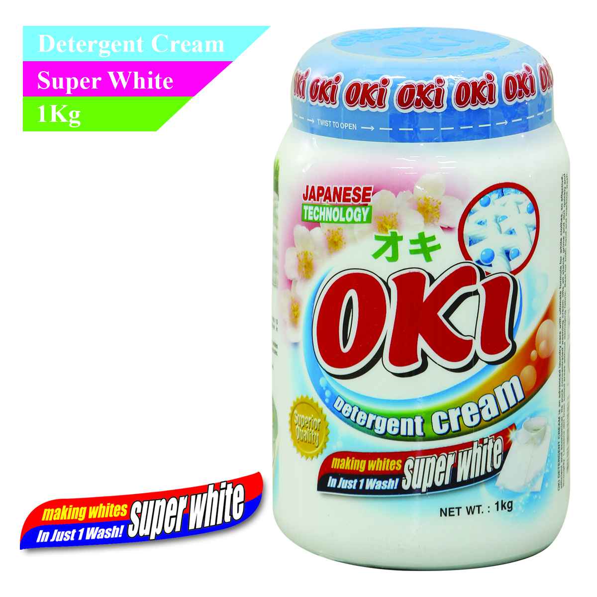 OKI Detergent Cream (White) - 1000g – GoodZay